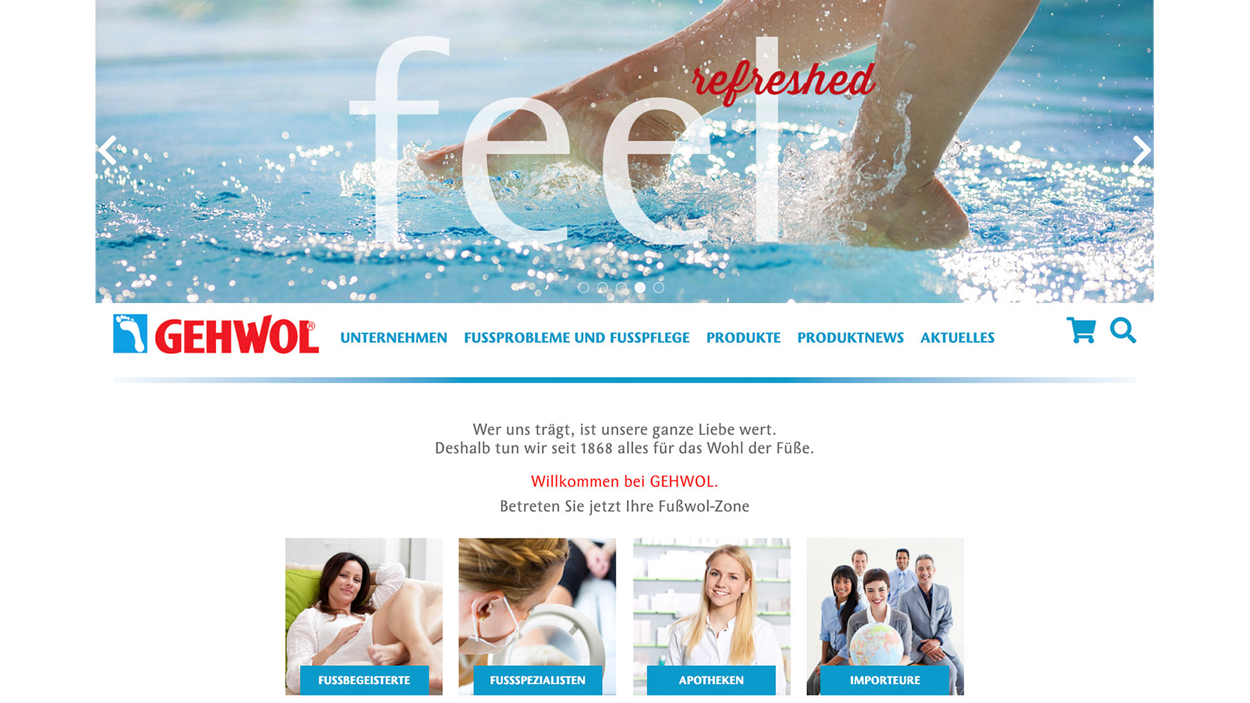Neue GEHWOL-Website: gehwol.de | EDUARD GERLACH GmbH